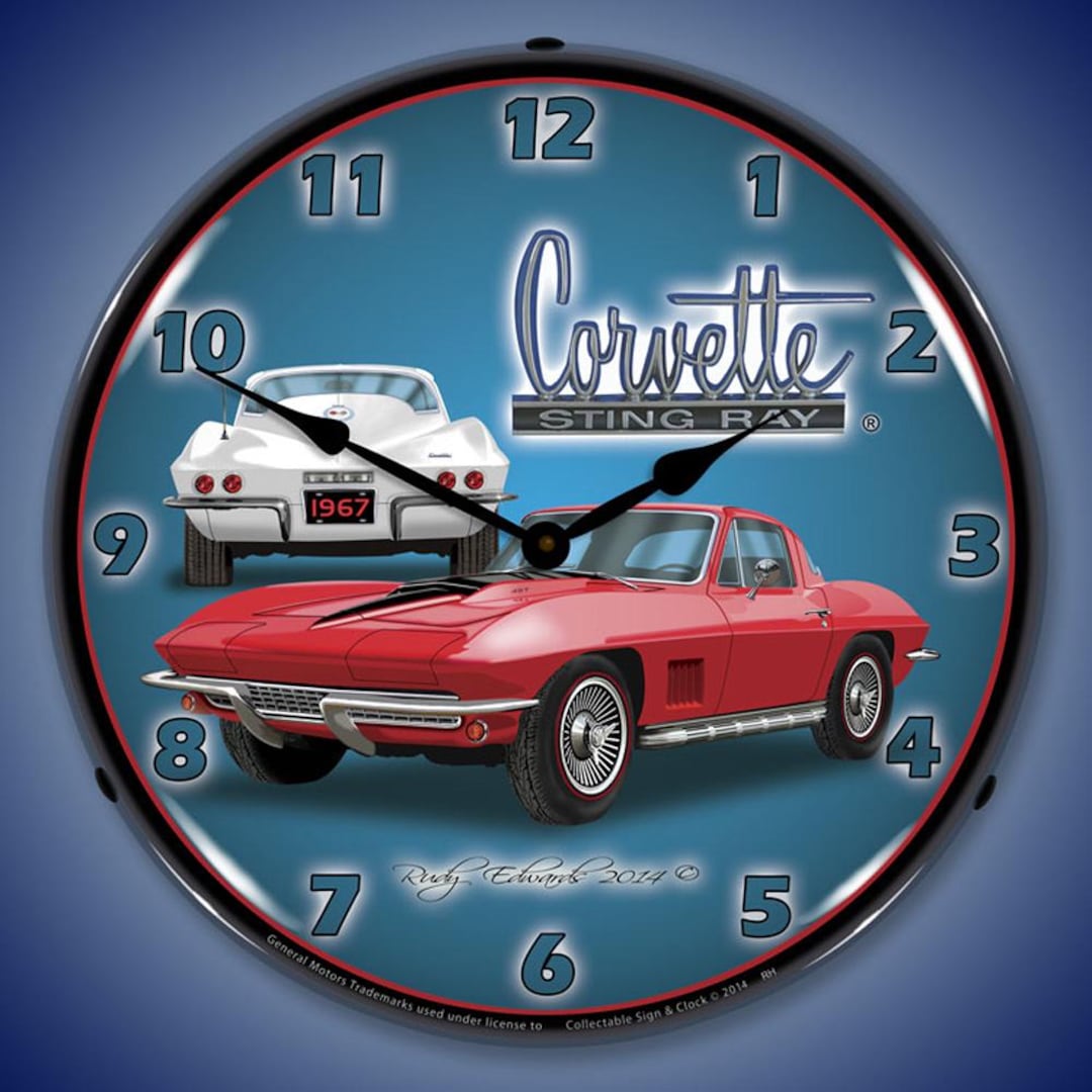 C2 Corvette LED Lighted Clocks - Etsy
