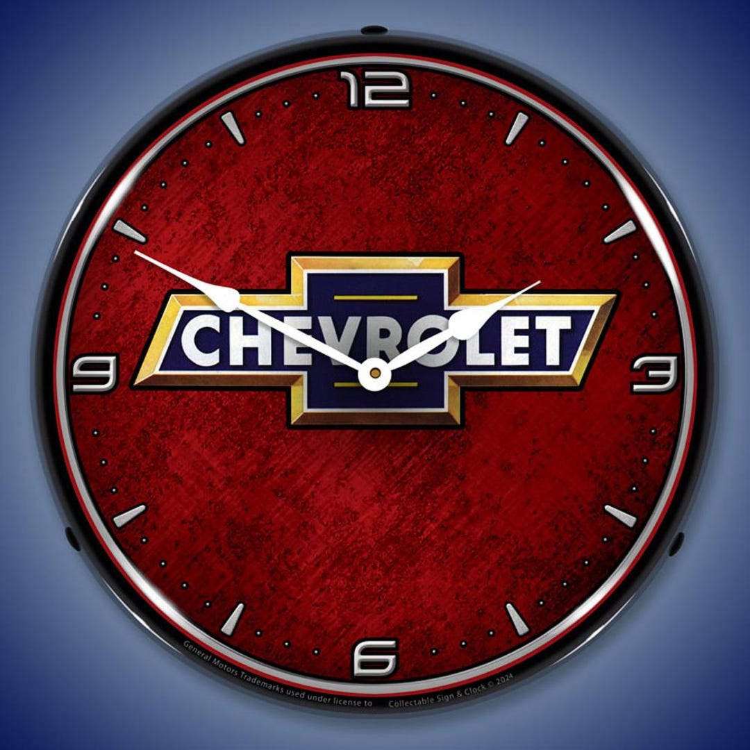 Chevrolet Logo LED Clocks - Etsy