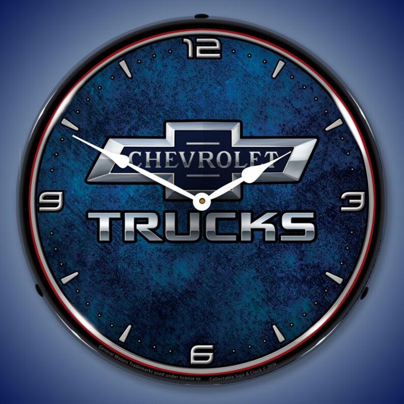 Chevrolet and GMC Trucks LED Logo Wall Clocks - Etsy
