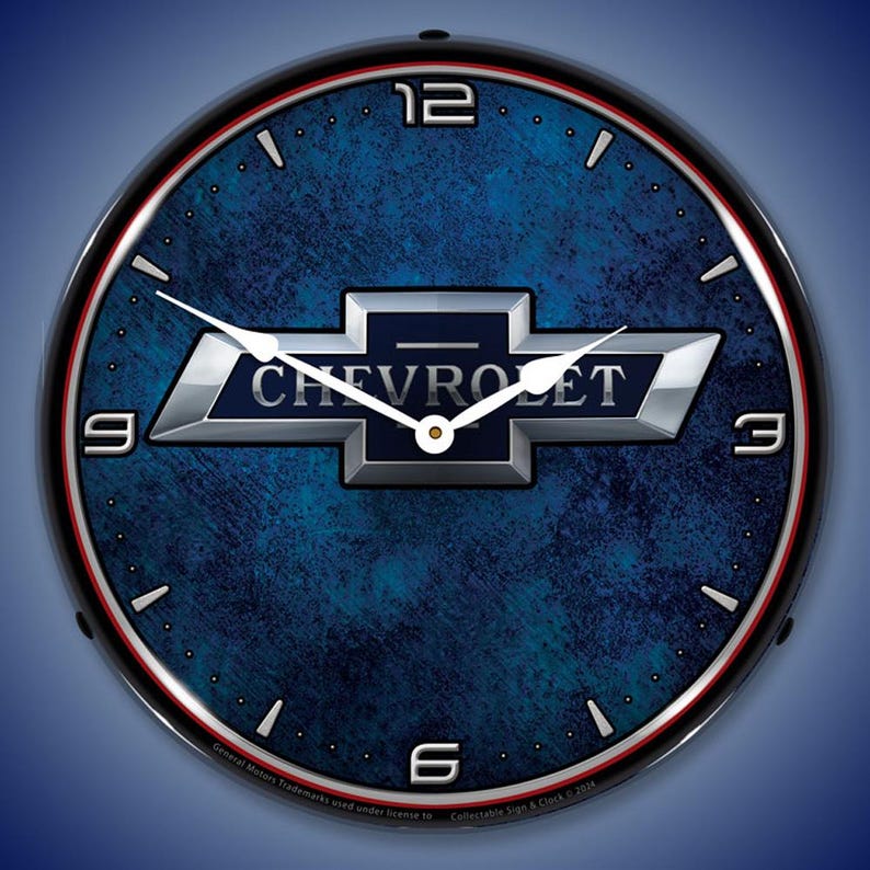 Chevrolet Logo LED Clocks - Etsy