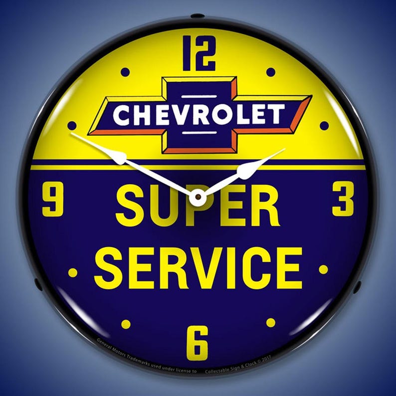 Chevrolet Logo LED Clocks - Etsy