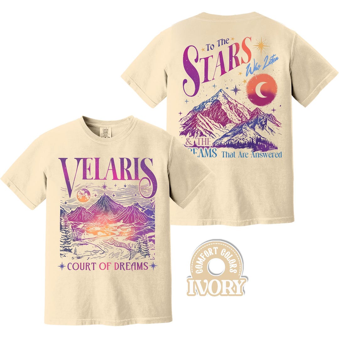 Comfort Colors Court of Thorns and Roses Velaris Shirt, Thorns and ...