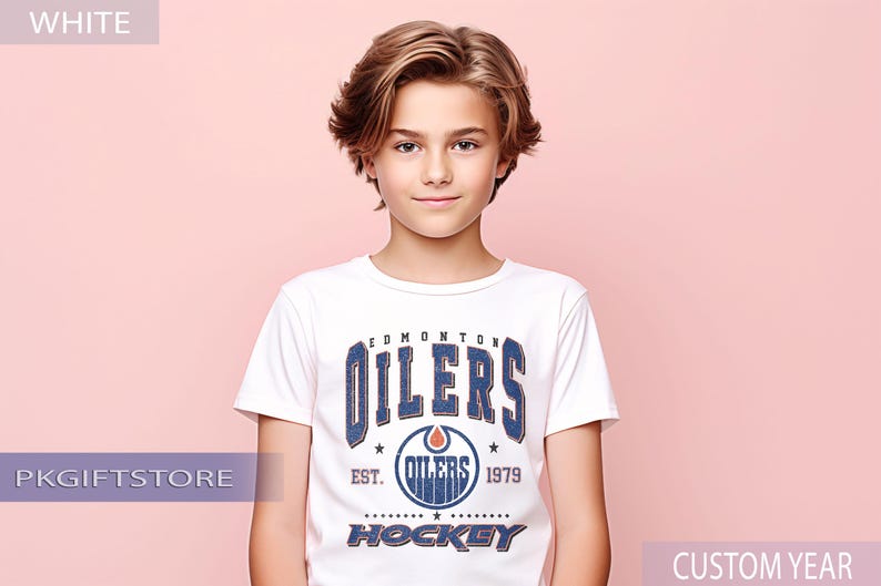 Retro Edmonton Ice Hockey Tshirt| Game Day Shirt | Vintage Look for ...