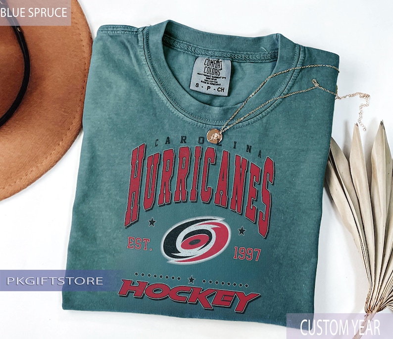 Comfort Colors®carolina Hurricane T-shirt, Vintage Carolina Hurricane T ...