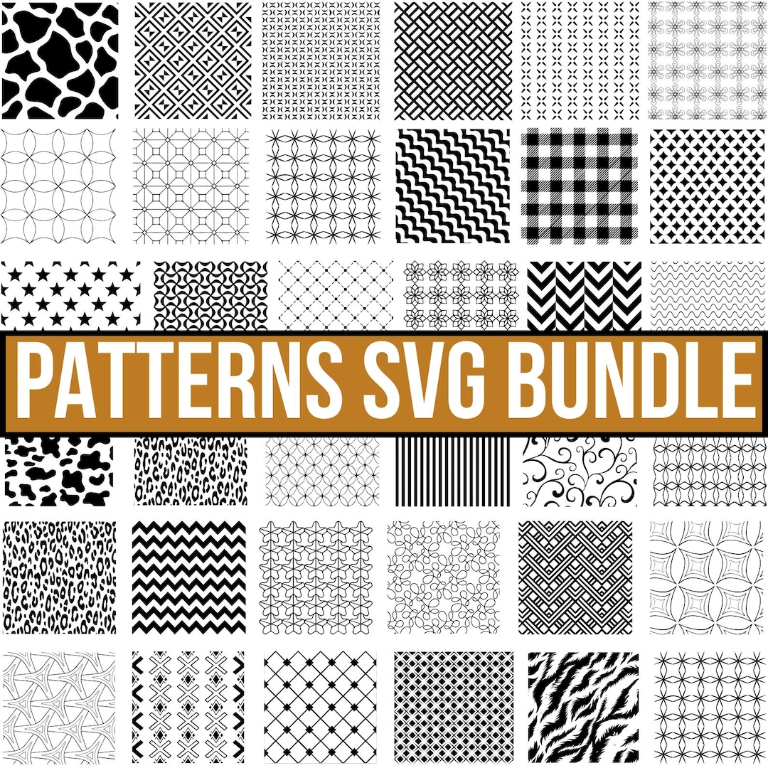 Patterns Svg Bundle, Floral Pattern Svg, Seamless Pattern Floral Svg ...