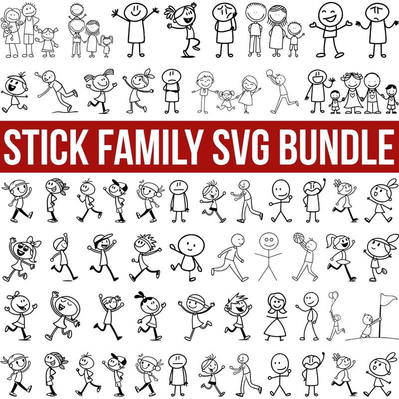 Stick Figures - Etsy
