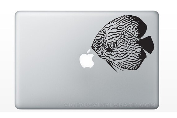 Striped Discus Cichlid Fish Aquarium Vinyl Decal Stickers | Etsy