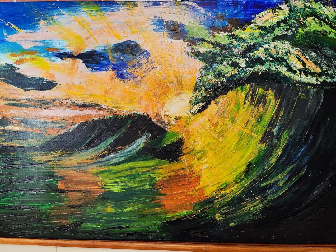 Where Light Gives Birth to the Storm – Large Oil Painting 100x150 Cm ...