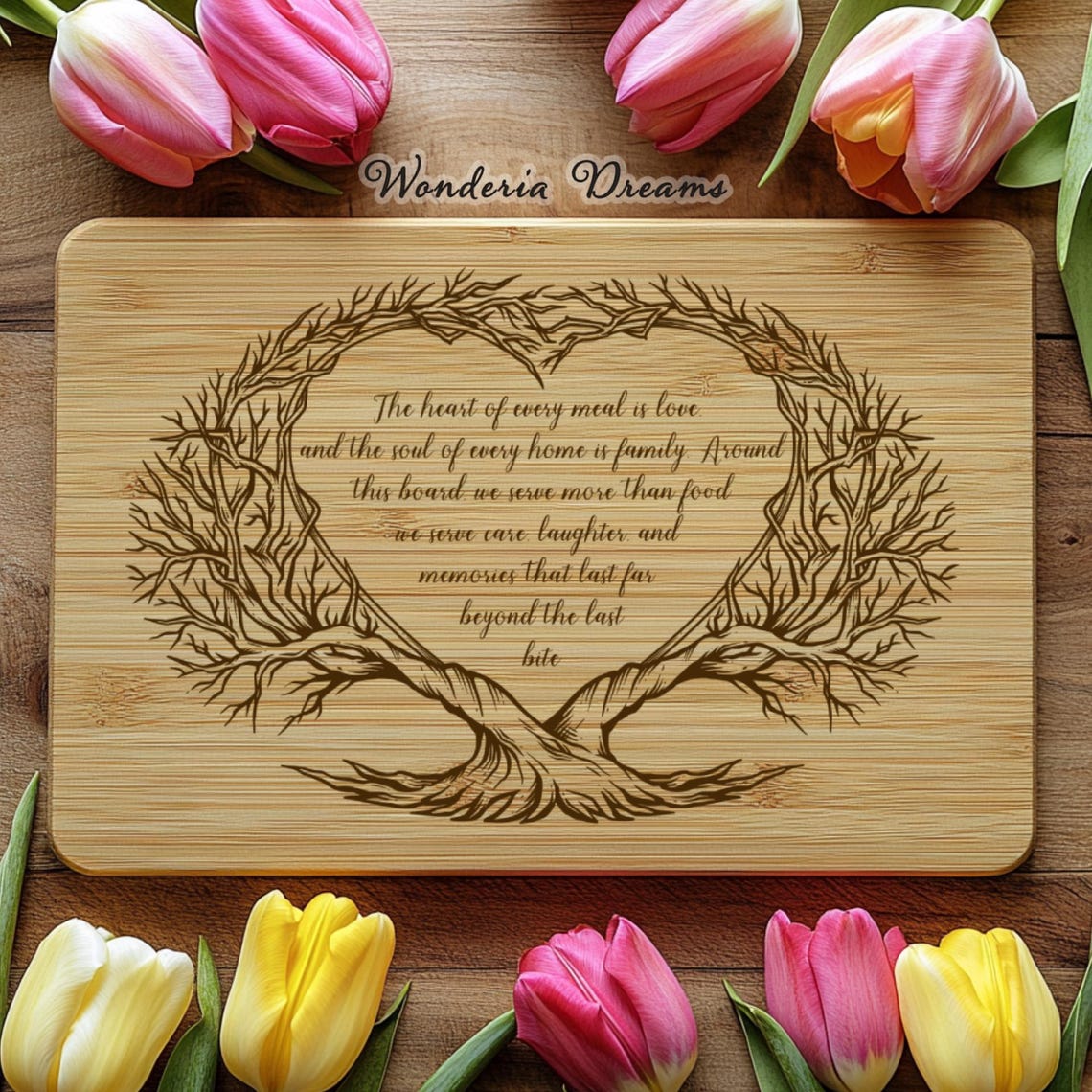 Tree of Life Cutting Board SVG: Vintage Laser Engraving Design (digital ...