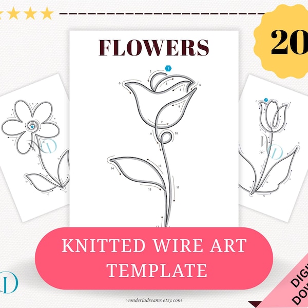 Icord Wire Template Patterns - Etsy
