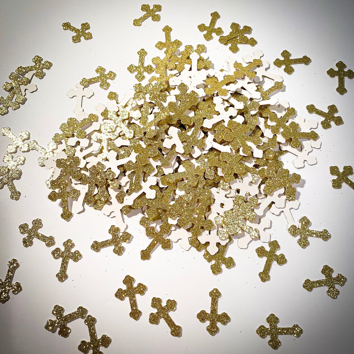Glitter Cross Confetti 150 pcs Choice of Colors | Etsy
