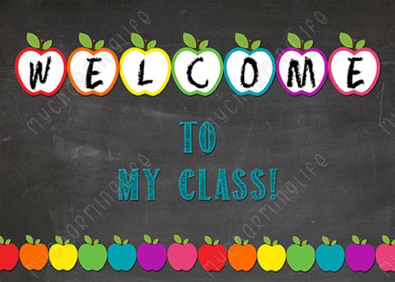 Welcome to My Class Printable Teacher Note Cards Postcards