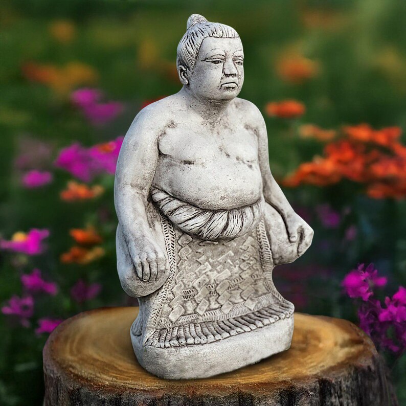 Concrete Sumo Wrestler Statue Stone Japanese Sumo Man Sculpture Outdoor ...