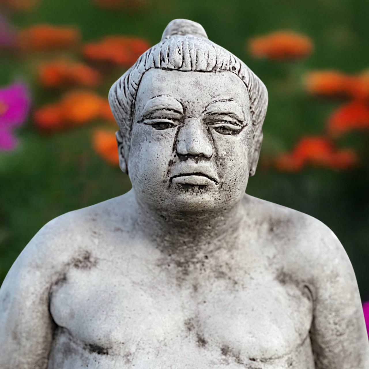 Concrete Sumo Wrestler Statue Stone Japanese Sumo Man Sculpture Outdoor ...