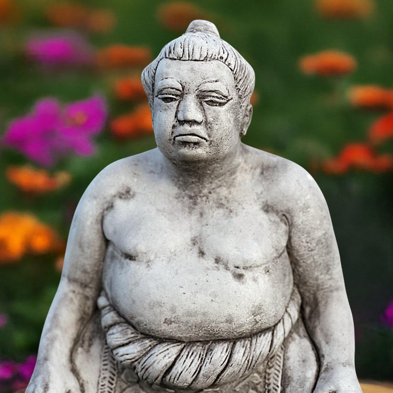 Concrete Sumo Wrestler Statue Stone Japanese Sumo Man Sculpture Outdoor ...