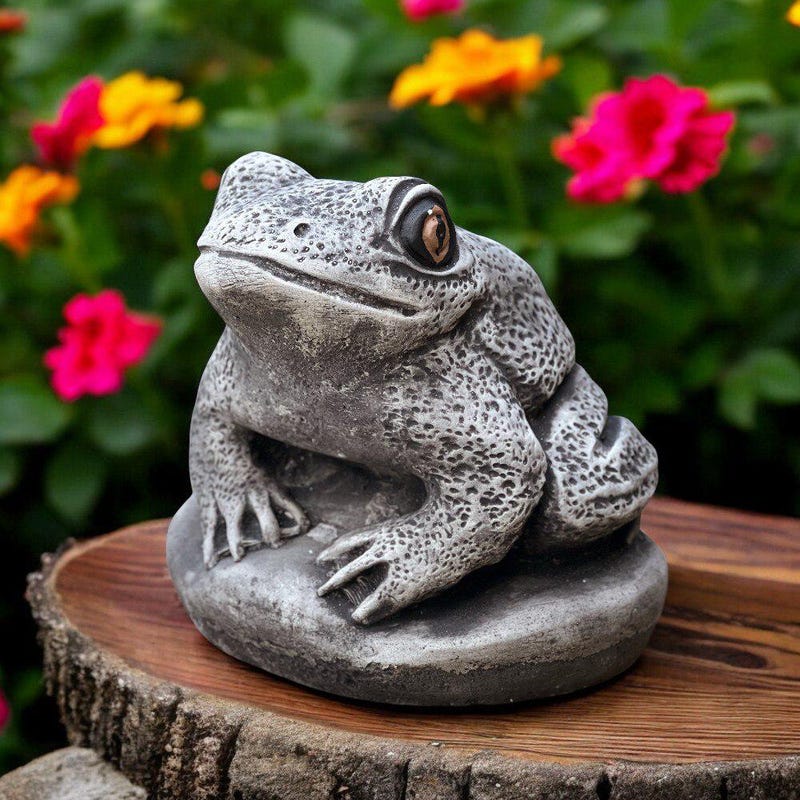 Stone Frog Figurine - Etsy
