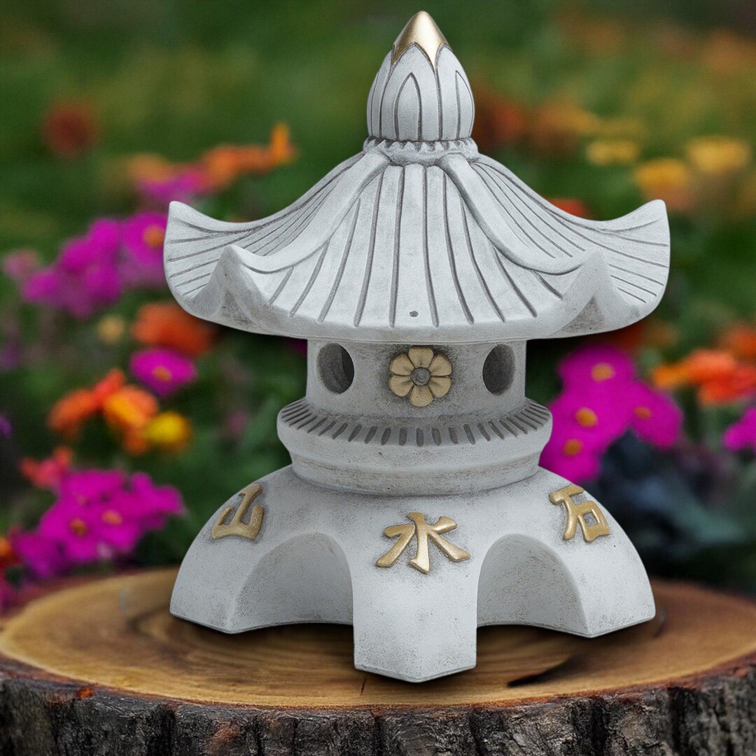 Large Pagoda Statue Concrete Lantern Pagoda Figurine Japanese Pagoda ...