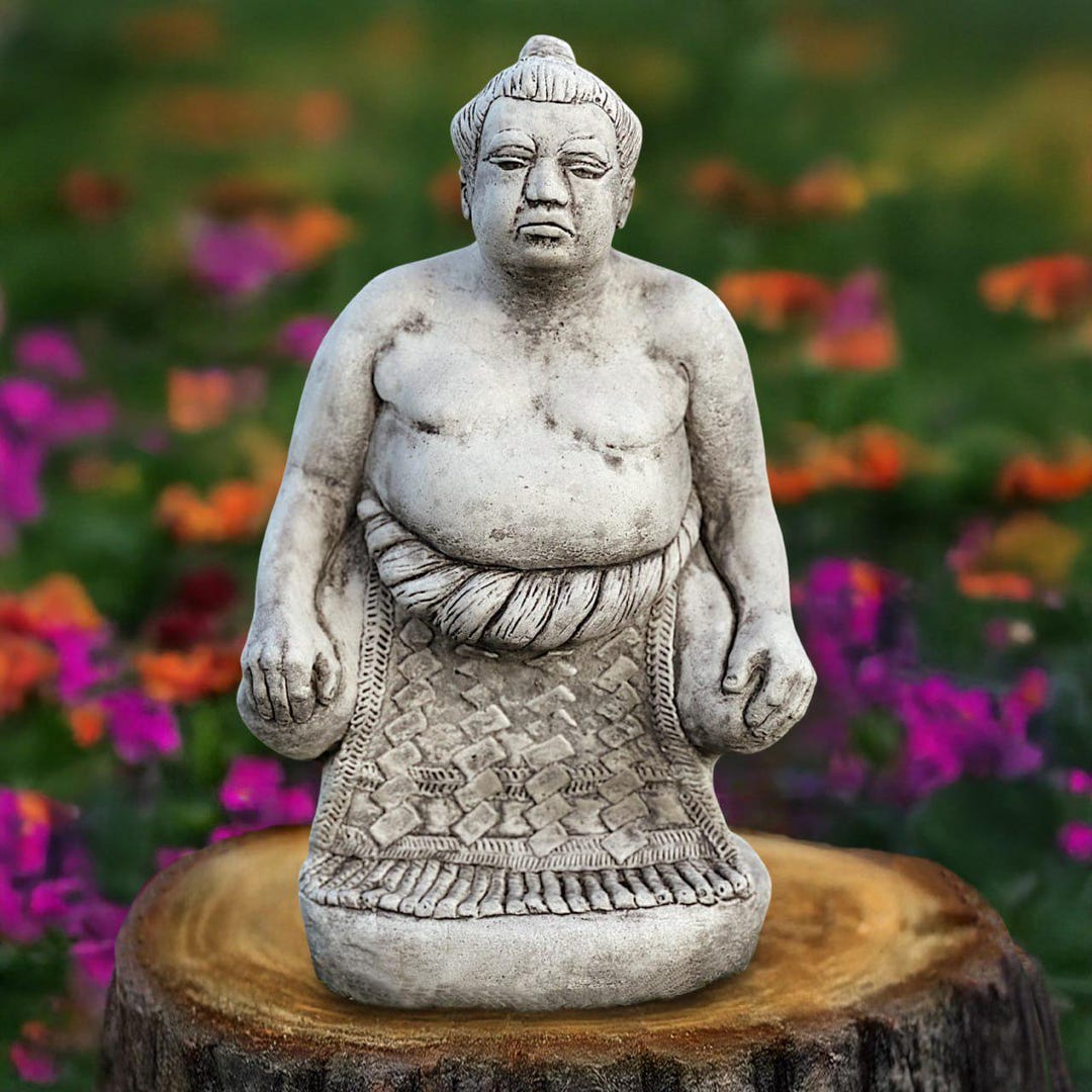Concrete Sumo Wrestler Statue Stone Japanese Sumo Man Sculpture Outdoor ...