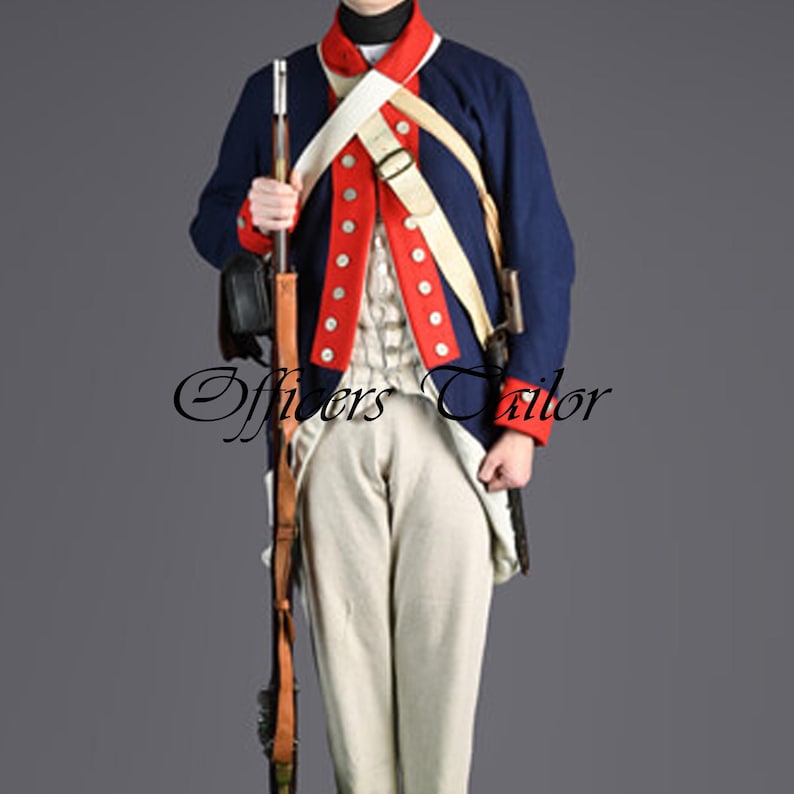 Revolutionary War Frock Coat 1770s Colonial, Reenactment Costume ...
