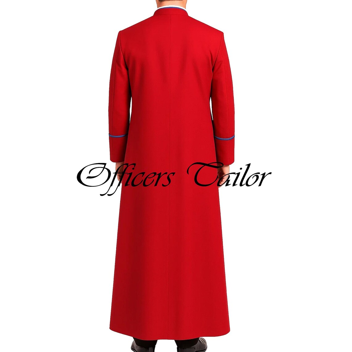 Anglican Bishop Cassock: Catholic Vestment Attire Red Wool Clergy Robe ...