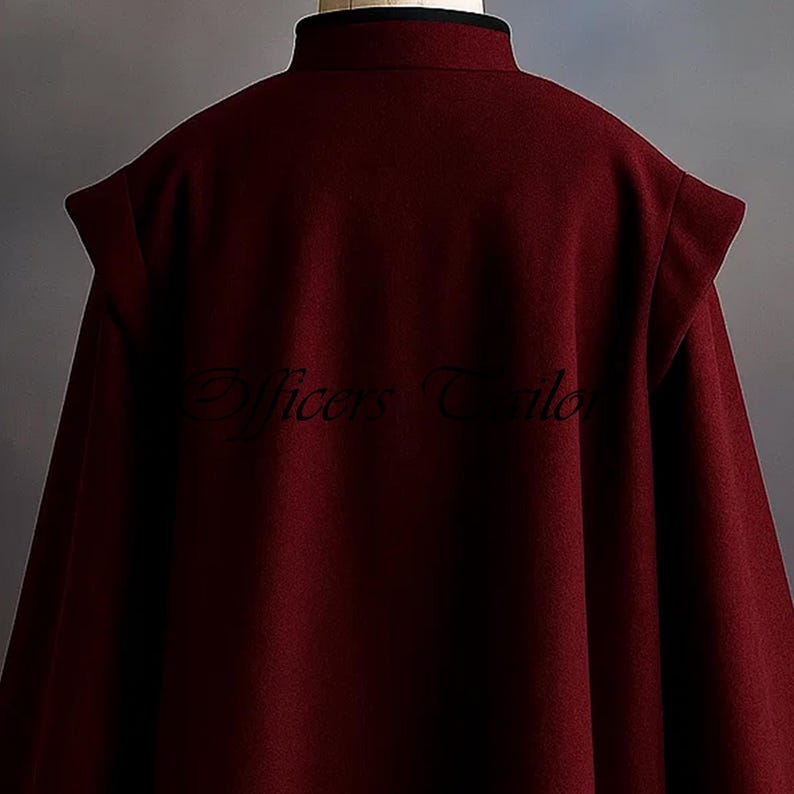 Musketeer Cloak Maroon Wool : Historical Fashion, Renaissance Costume ...