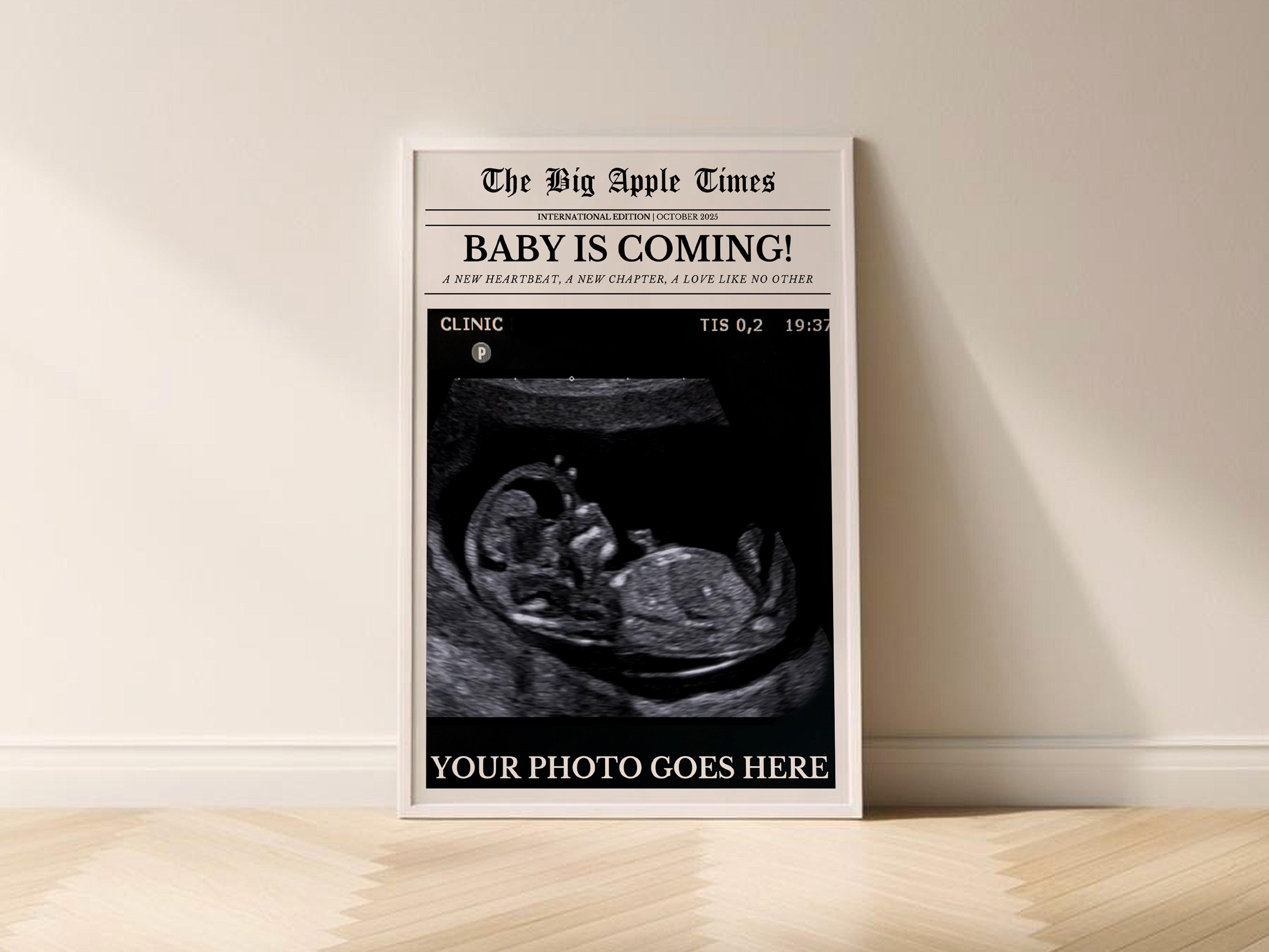 Custom Newspaper Headline Personalized Gift Baby Announcement ...