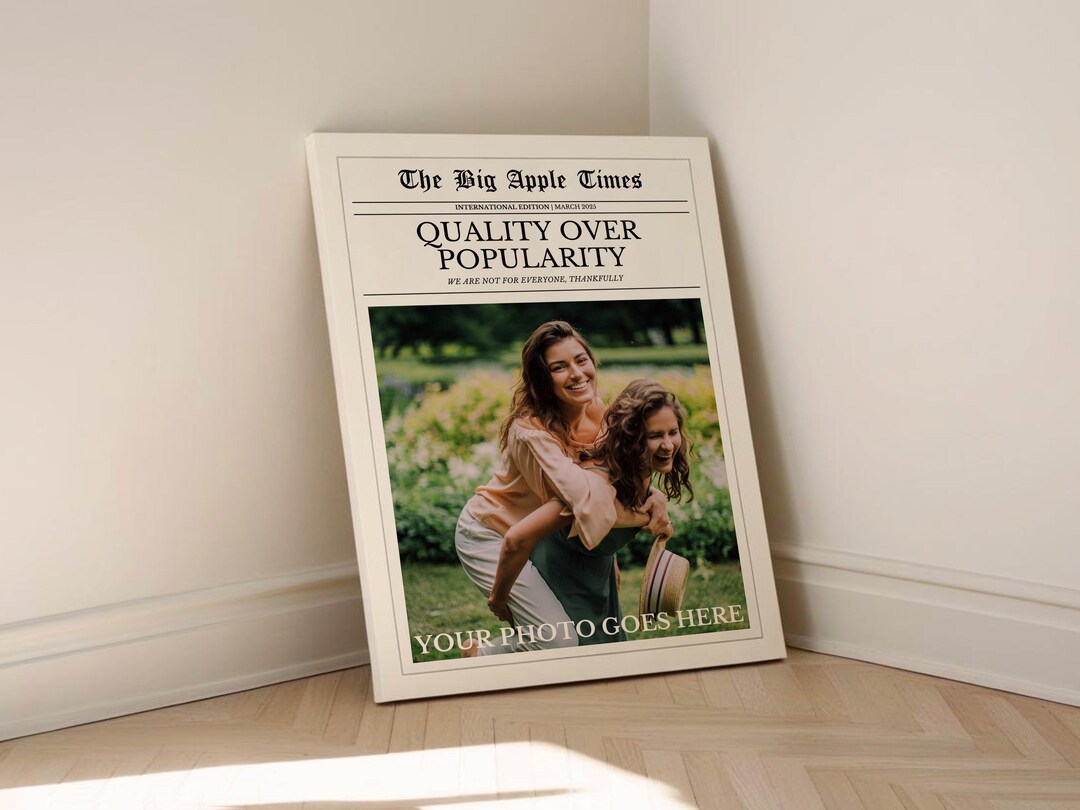 Custom Headline Newspaper Personalized Gift Best Friends Anniversary ...