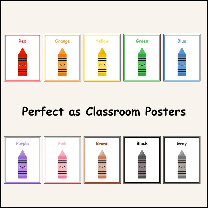 Printable Colour Posters | Classroom Decor | Preschool & Kindergarten ...