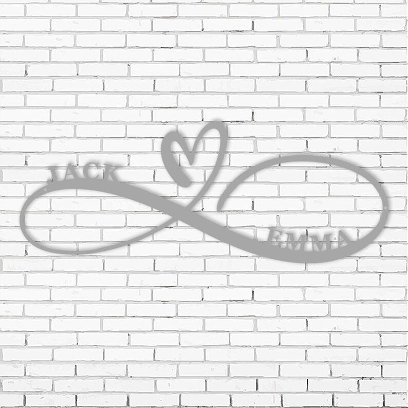 Custom Infinity Love Couple Name Sign, Valentine Day Couple Gift, Love ...