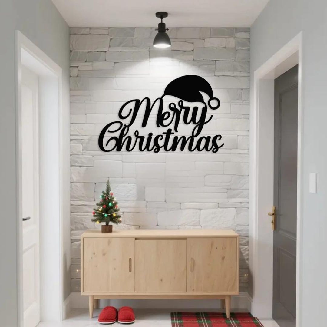 Merry Christmas Metal Sign ,christmas Home Decor,seasonal Decor ...