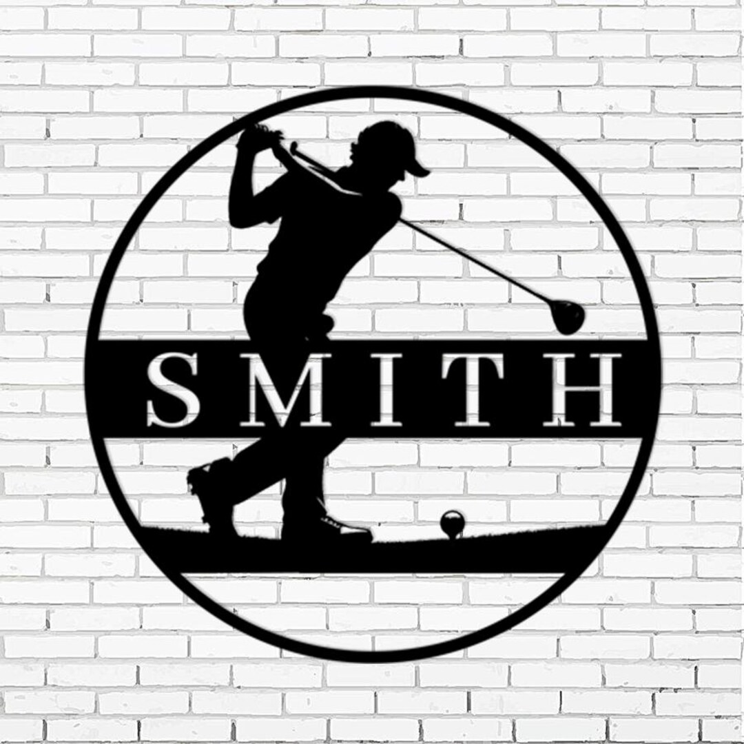 Golf Custom Name Metal Sign, Golf Sign, Bar Sign, 19th Hole, Custom ...