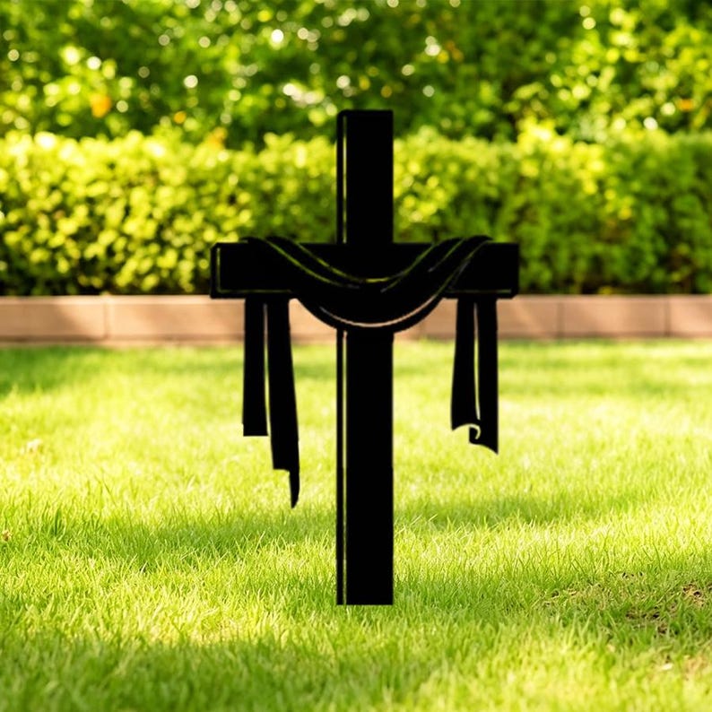 Elegant Christian Cross Metal Wall Art,religious Faith Cross Silhouette ...