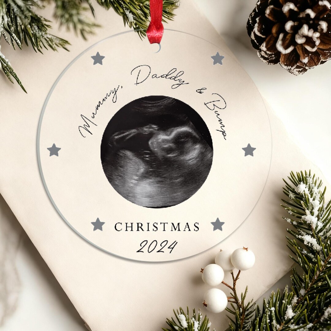The Baby Times Ornament – Personalized Glass Photo Keepsake, New Baby ...