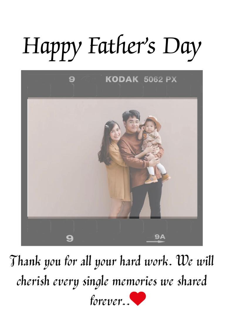 Father's Day Card Template – Printable & Editable | Instant Download - Etsy