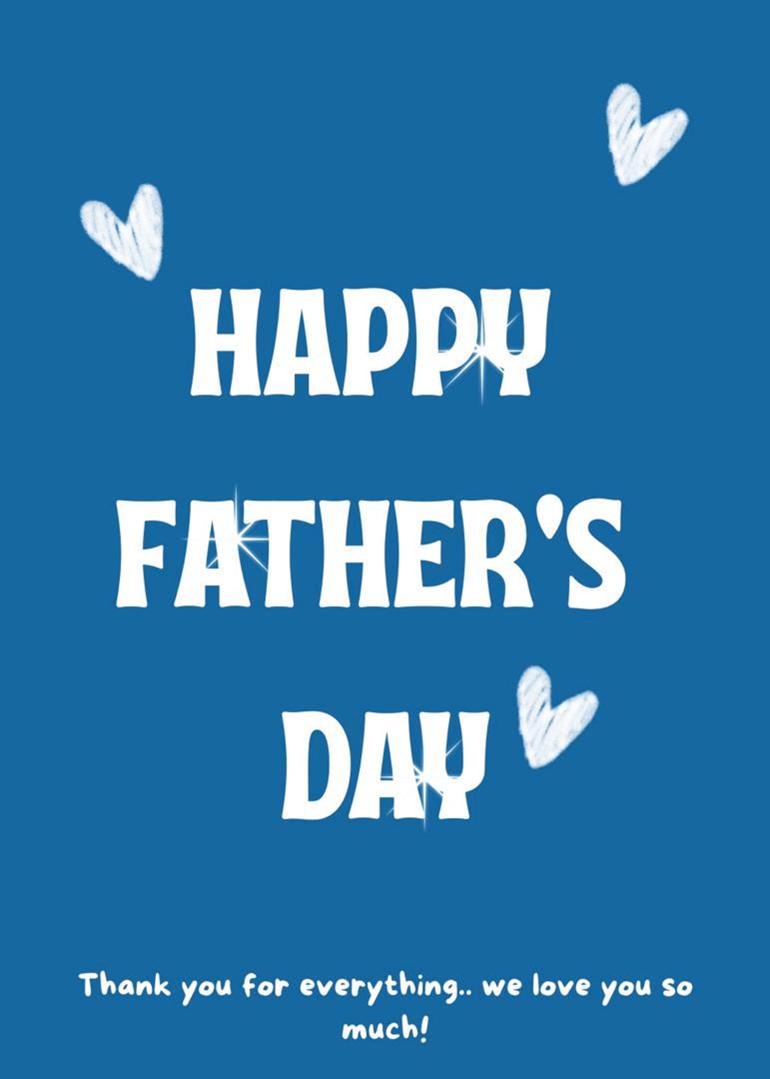 Father's Day Card Template – Printable & Editable | Instant Download - Etsy