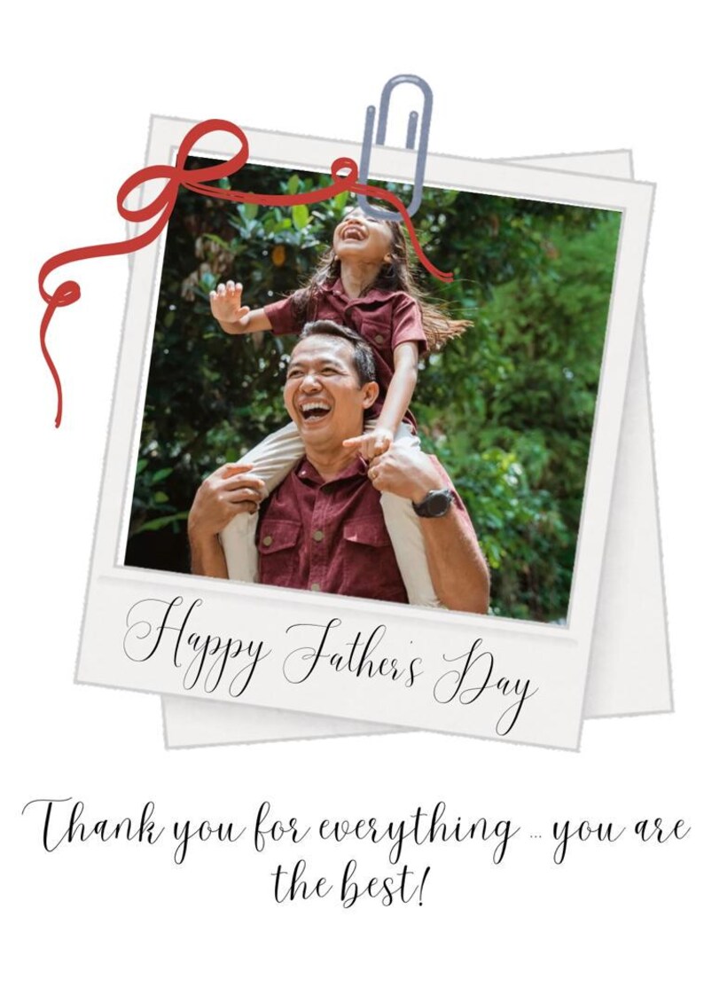 Father's Day Card Template – Printable & Editable | Instant Download - Etsy