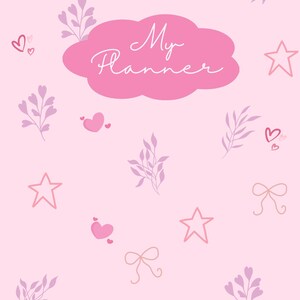 Pretty in Pink – My Planner - Editable and Printable Girlie Planner ...