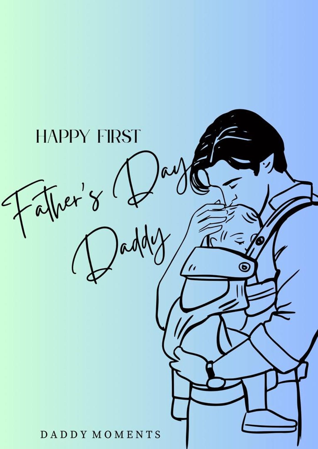 Father's Day Card Template – Printable & Editable | Instant Download - Etsy