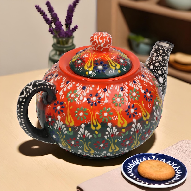 Ceramic Turkish Teapot, Handmade Teapot With Lids, Turkish Tea Pots Set ...