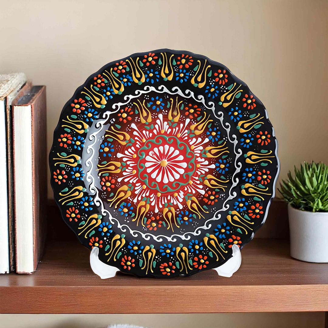 Ceramic Decorative Plate, Handmade Ceramic Plate, Wall Hanging Plate ...