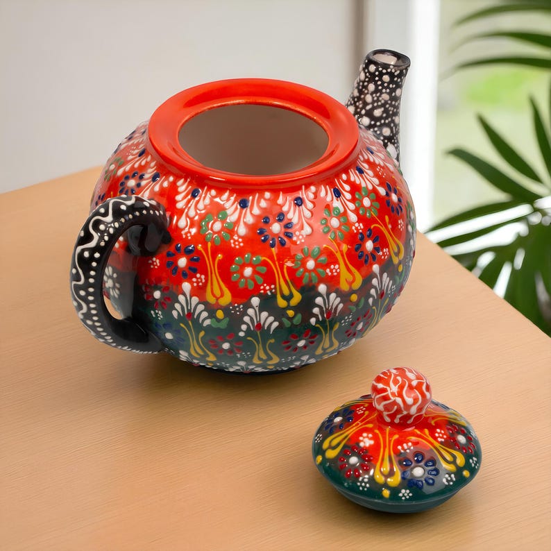 Ceramic Turkish Teapot, Handmade Teapot With Lids, Turkish Tea Pots Set ...