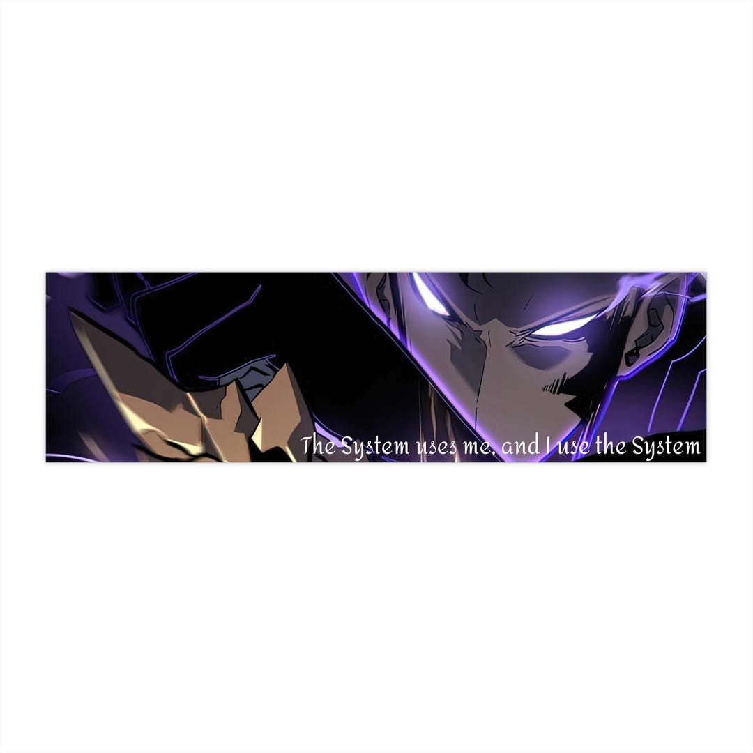 Solo Leveling Anime Inspired Bold Quote Bumper Stickers - Car Decor ...