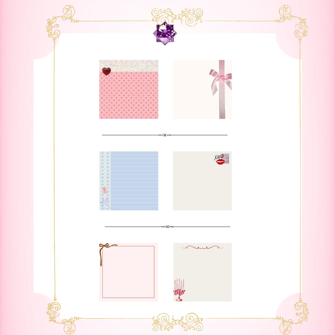 Vintage Coquette Notepad | Feminine Digital Stationery | Pink Lace Memo ...