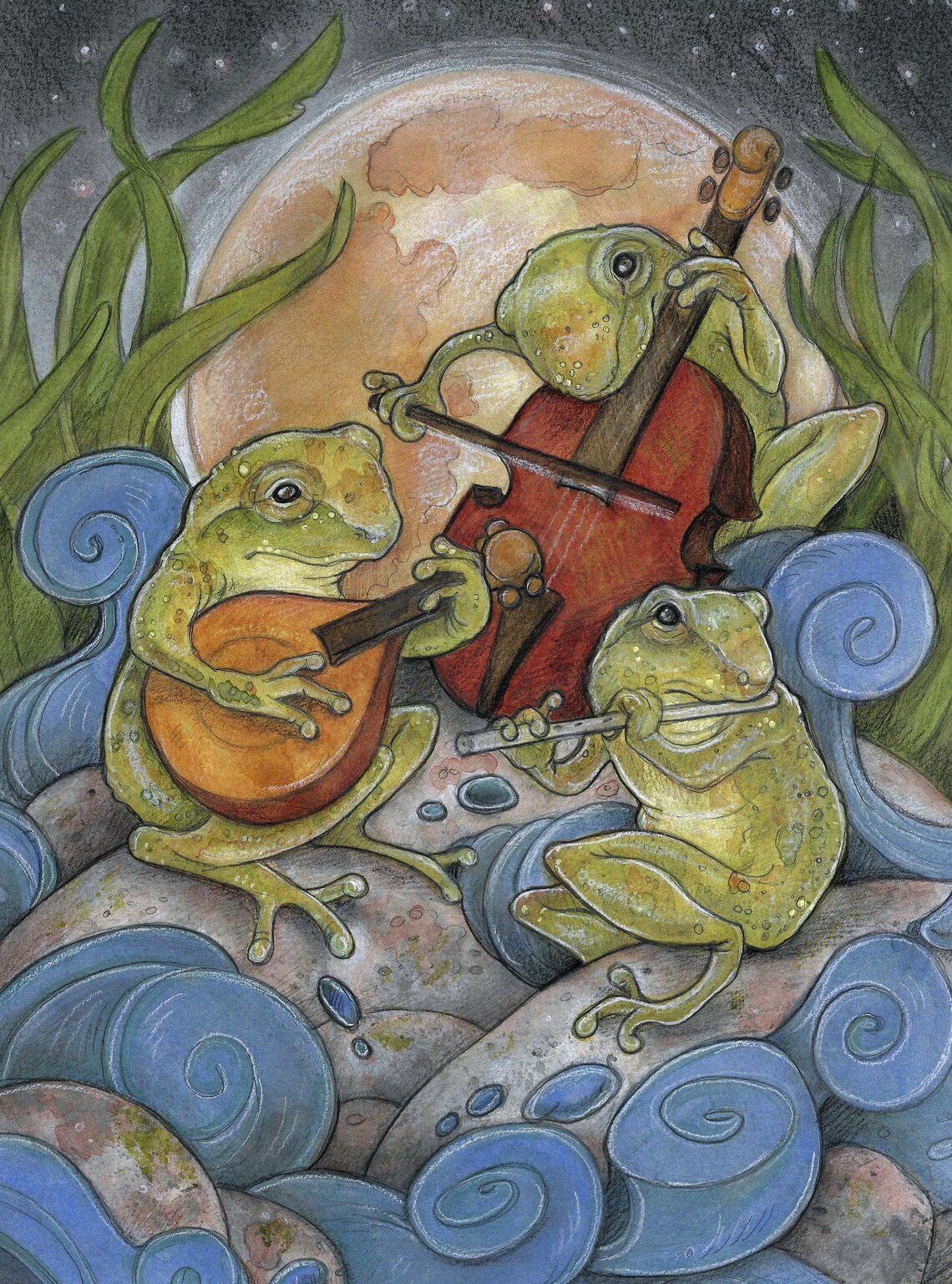 The Spring Peeper Serenade by Lisa Ferguson....blank Art - Etsy
