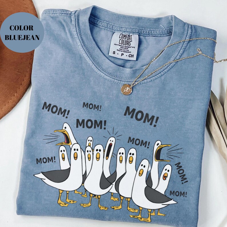 Comfort Colors® Custom Seagulls Mom Shirt, Funny Mama Tee, Grandma ...