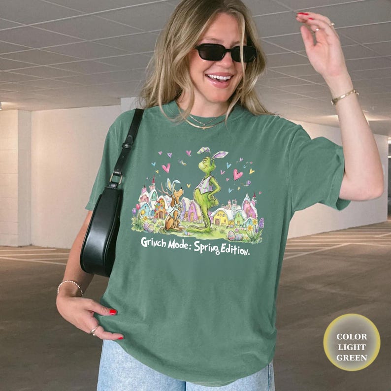 Easter Grinch Bunny Comfort Colors® Shirt, Cute Grinch & Max Easter ...