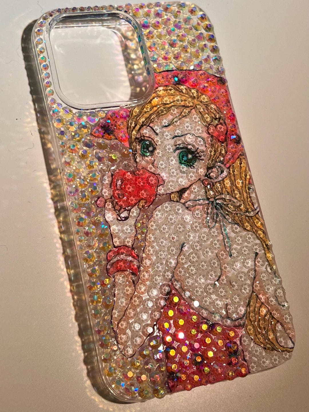 Handmade Blinged Out Jelly Rhinestones Cell Phone Case Bling Mikako ...