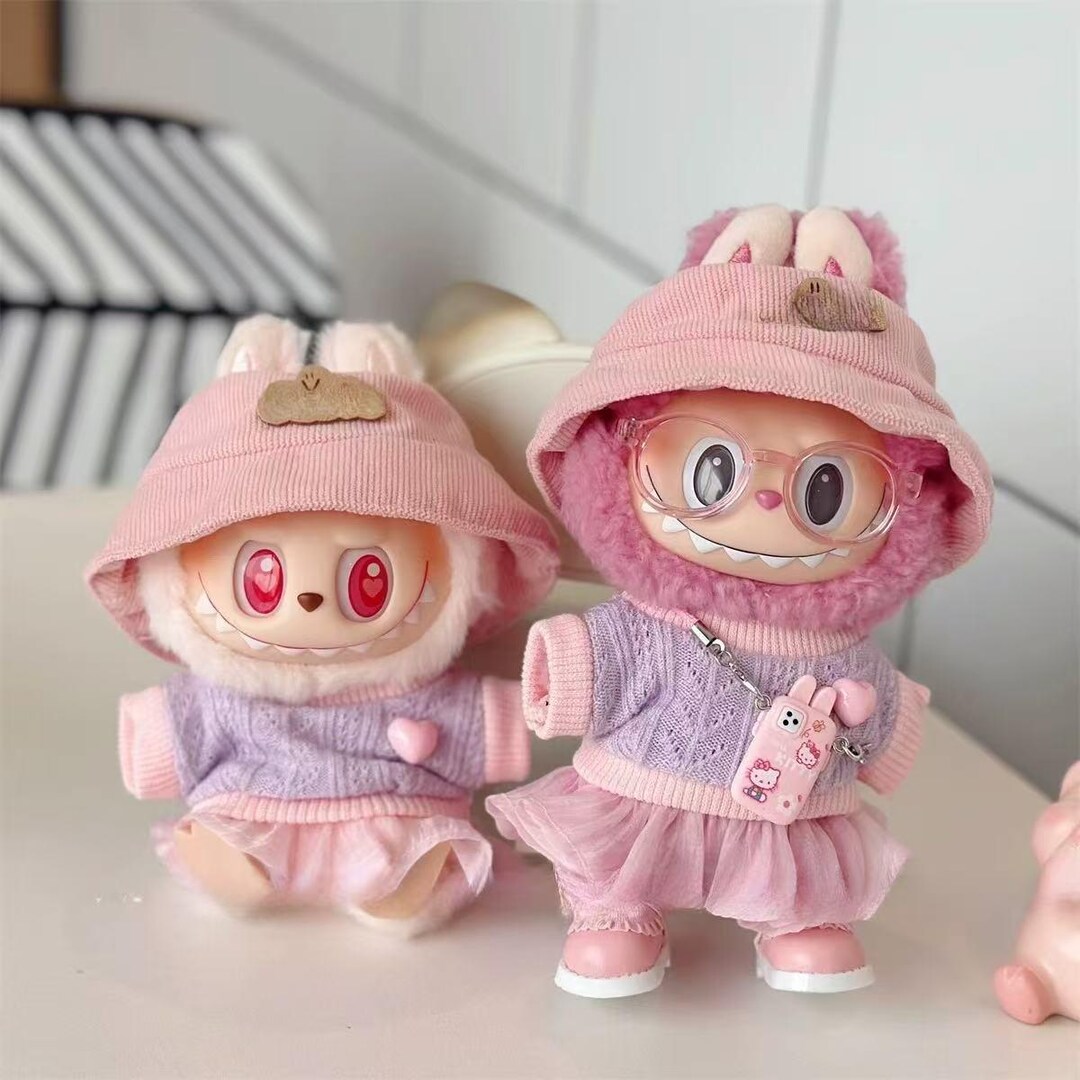 Handmade Labubu Clothes Accessories Hats Dresses Bags Fashion Style ...