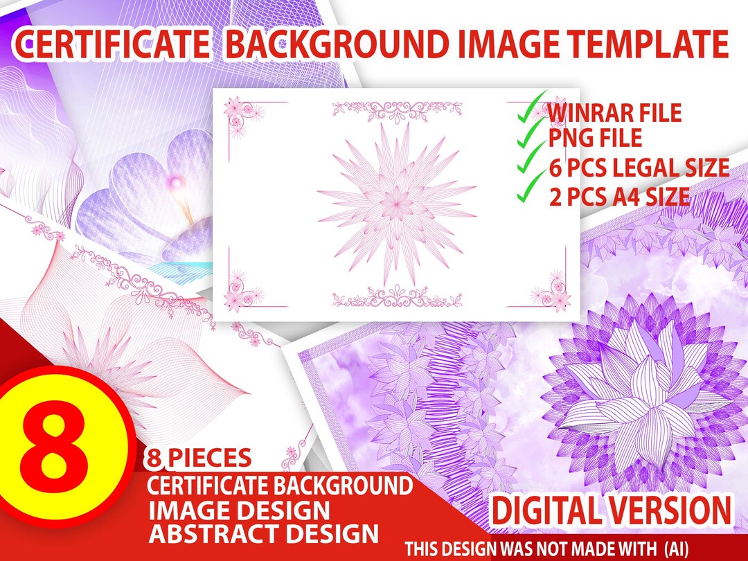 Elegant Abstract Certificate Background: Achievement, Completion ...