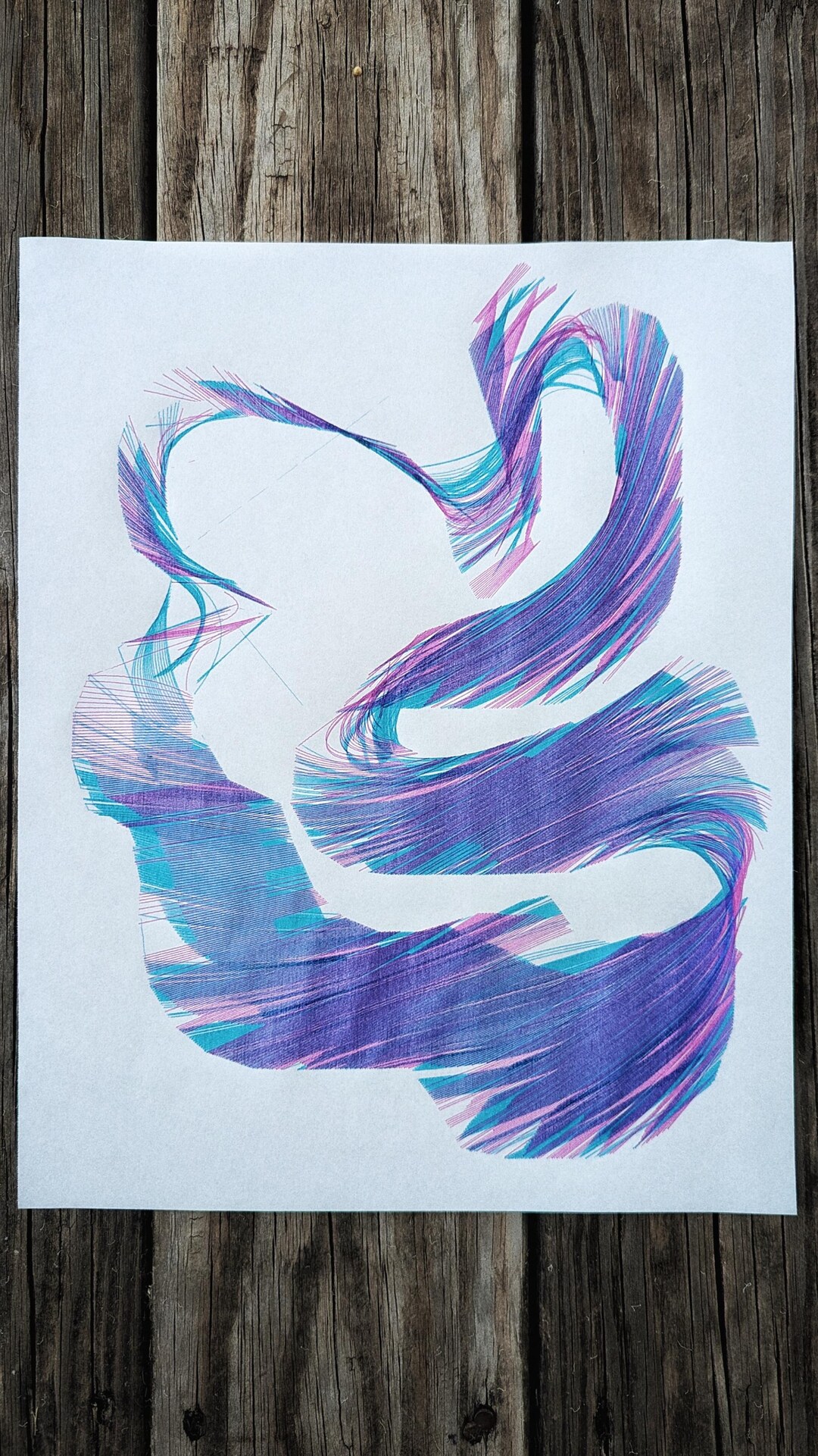 Abstract Plotter Drawing – Modern Line Art Wall Decor - Etsy